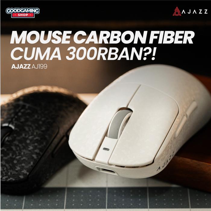 Promo AJAZZ AJ199 / AJ-199 Carbon Fiber Tri-Mode Wireless Gaming Mouse ...