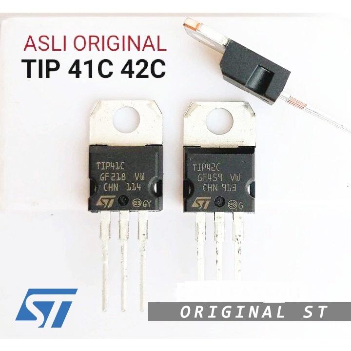 TIP 41C 42C TRANSISTOR TIP41 TIP42 ORIGINAL 41 42 - Shop | Tokopedia