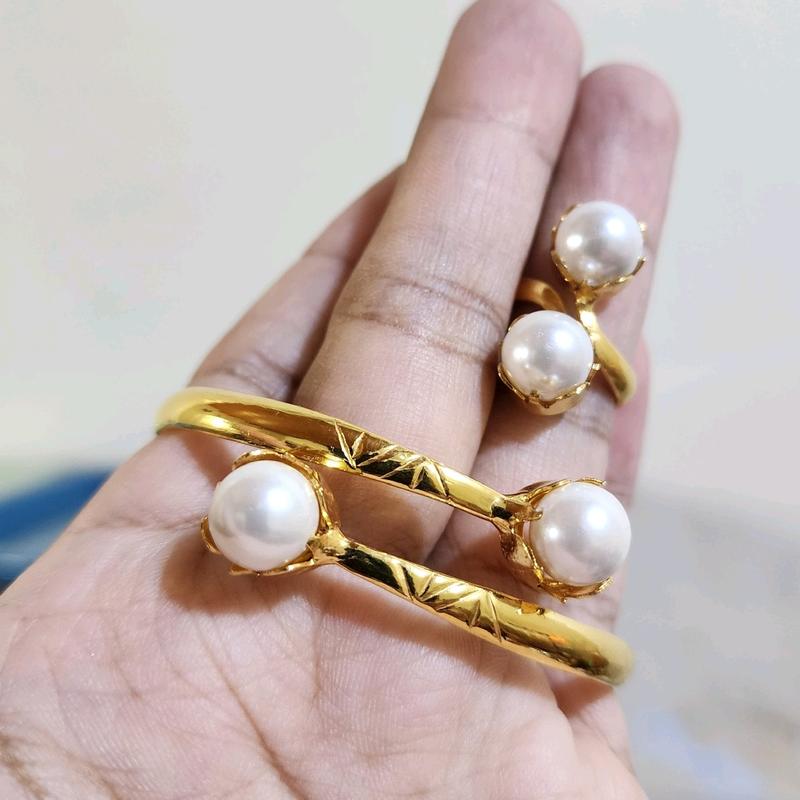 Gelang Set Cincin Mutiara Tinju Lapis Emas Kuning Goldplated - Shop ...