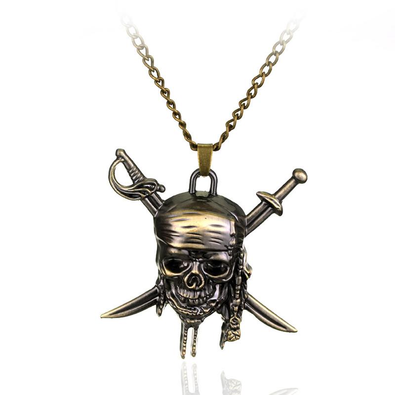 Caribbean Pirates Captain Necklace Retro Jack Pendant Cospla - TikTok ...