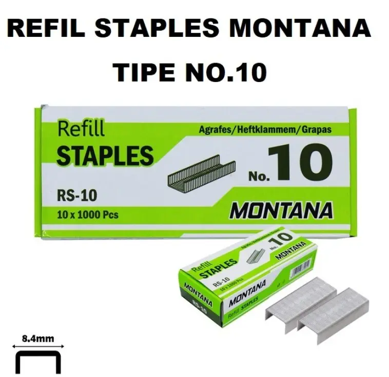 ISI STAPLES MURAH 1 PAK ISI 10 KOTAK / REFILL STAPLER KECIL - Shop ...