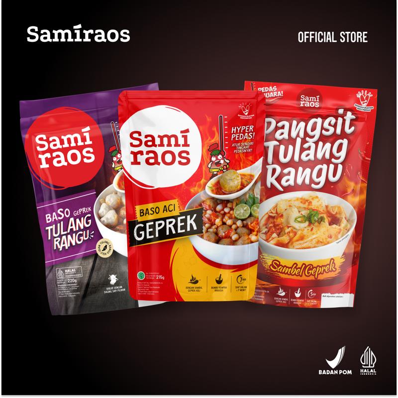 SAMI RAOS - Paket Pedas Ngangenin (1 Pcs Pangsit Tulang Rangu, - Shop | Tokopedia