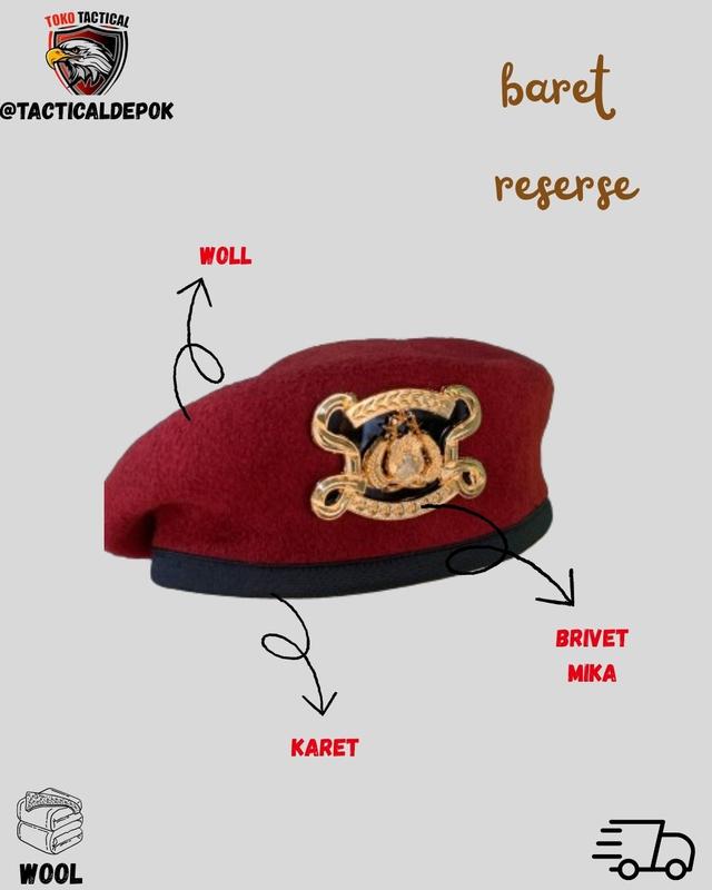 Baret RESERSE 1 SET/BARET MERAH prima wool - Shop | Tokopedia