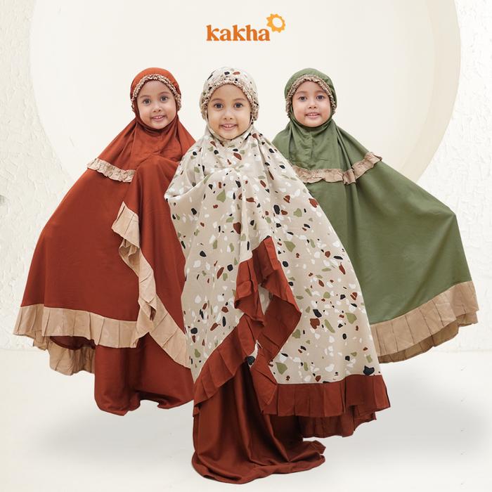 Promo Kakha - Mukena Anak Earthtone Motif (1-9 Tahun) / Mukena Couple ...