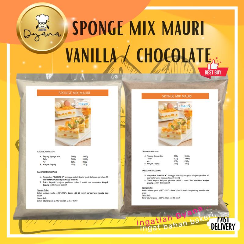 AB Mauri Premix Cake Sponge | AB Mauri Premix Kek Span(1kg/500g ...