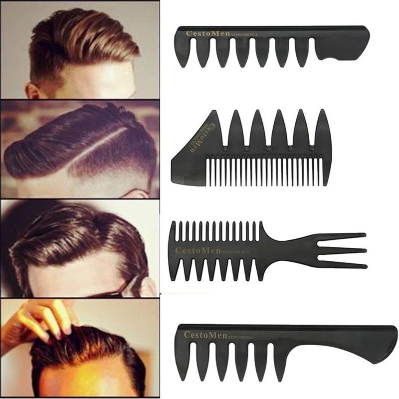 Men Beauty Salon Accessory Beard Styling Fork Comb Hair Brus - TikTok ...