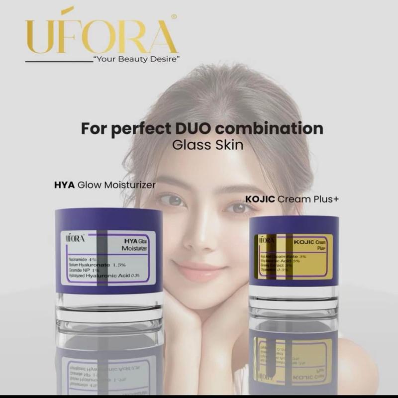 HYA GLOW & KOJIC CREAM ++ Moisturiser ufora skincare Mencerahkan ...