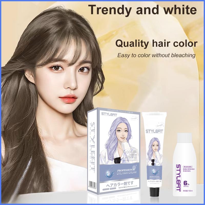 Healthy and gentle hair dye Hair dye cream Fashion hair dye natural ...