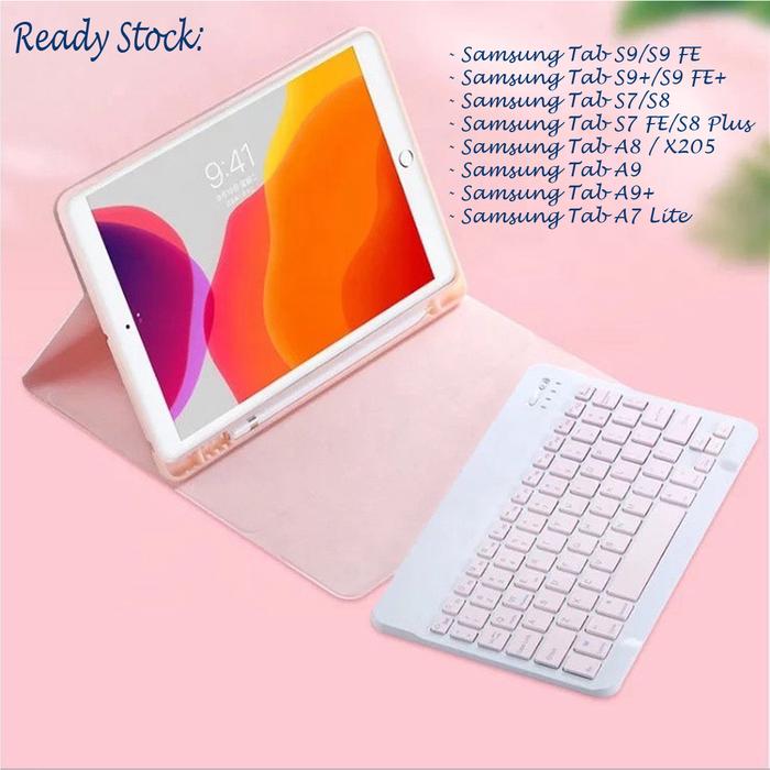 Jual Flip Keyboard for Samsung Tab A11/ S9 Plus/ S9 FE/ S7 FE/ S8/ Plus ...