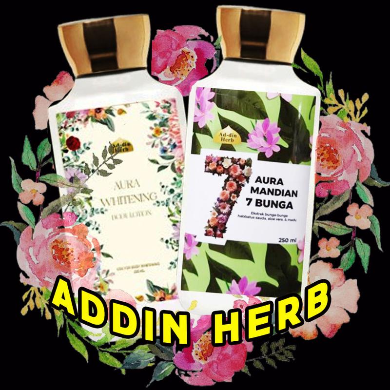 ADDIN HERB MANDIAN AURA 7 BUNGA / LOTION AURA WHITENING 200ML - TikTok ...