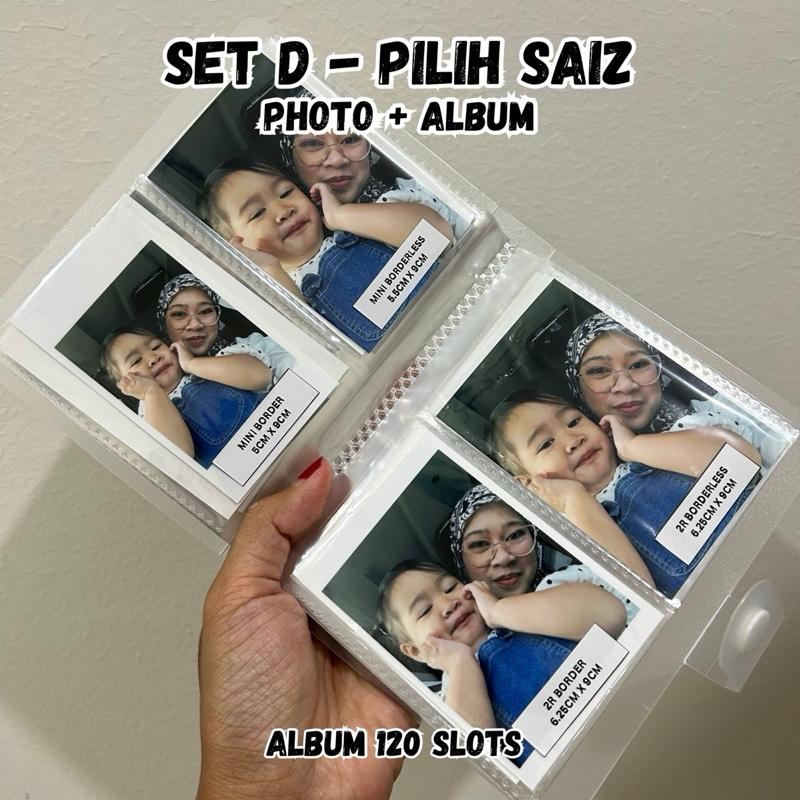 SET D - MINI / 2R - BORDER / BORDERLESS WITH ALBUM FIT TO 120PCS ...