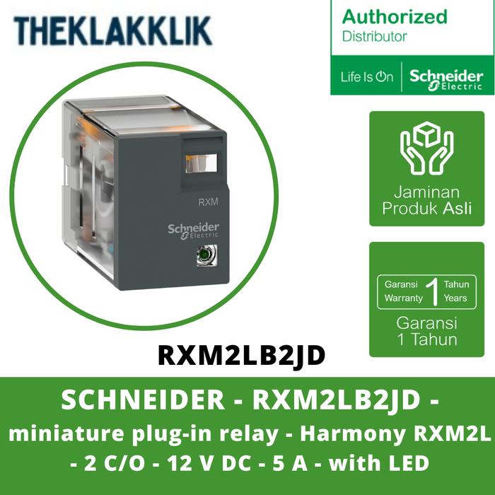 Jual SCHNEIDER - RXM2LB2JD - miniature plug-in relay - Harmony RXM2L ...