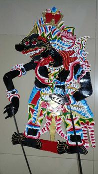 wayang kulit kertas duplex Buto raton Hitam tinggi-+80cm - Shop | Tokopedia