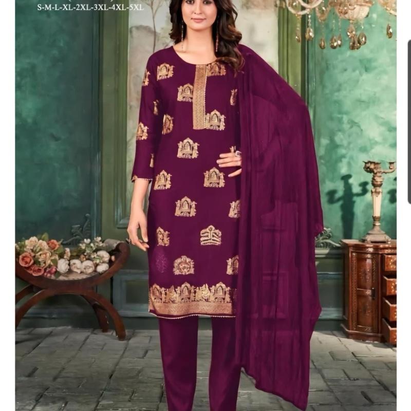 Pallakku Queen Kurti Set, Kurti+Pant+Dupatta, Full Readymade - TikTok ...