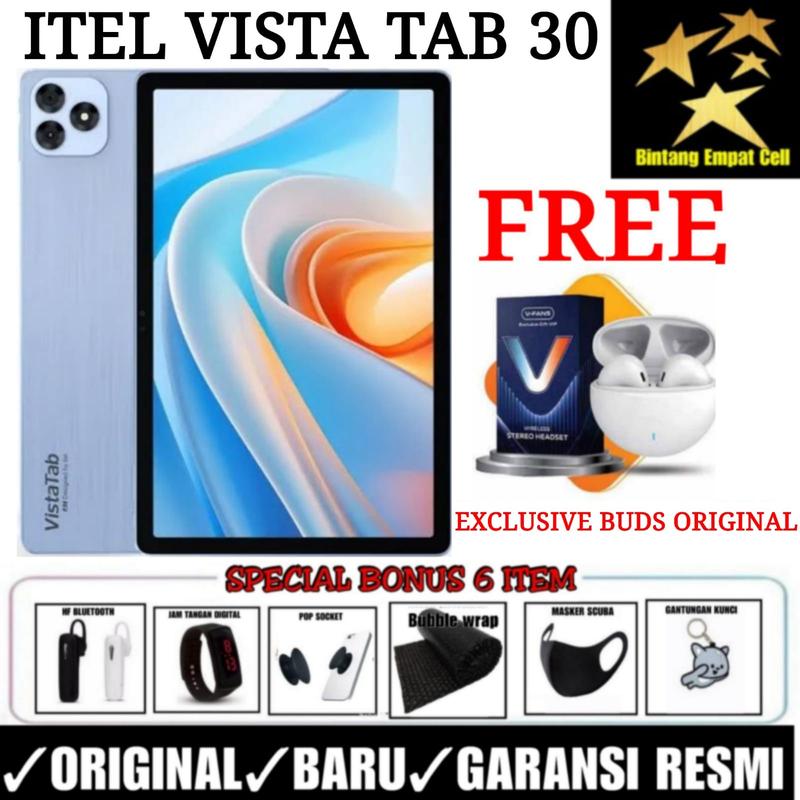 (PROMO LIVE) ITEL VISTA TAB 30 4/128 TABLET 11 INCH GARANSI RESMI ...