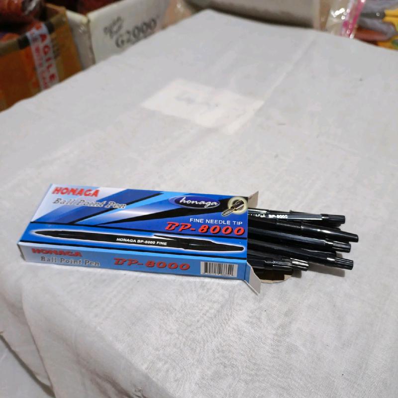 Pulpen/BallPoint Pen Honaga Bp-8000 Black - Per box isi 12 pcs ...