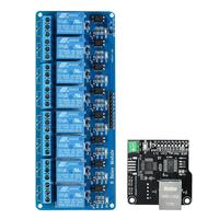 Jual Ethernet Control Module LAN WAN Network Web Server IP TCP RJ45 Port + 8 Channel Relay ...