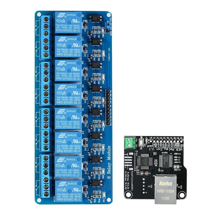 Jual Ethernet Control Module LAN WAN Network Web Server IP TCP RJ45 ...