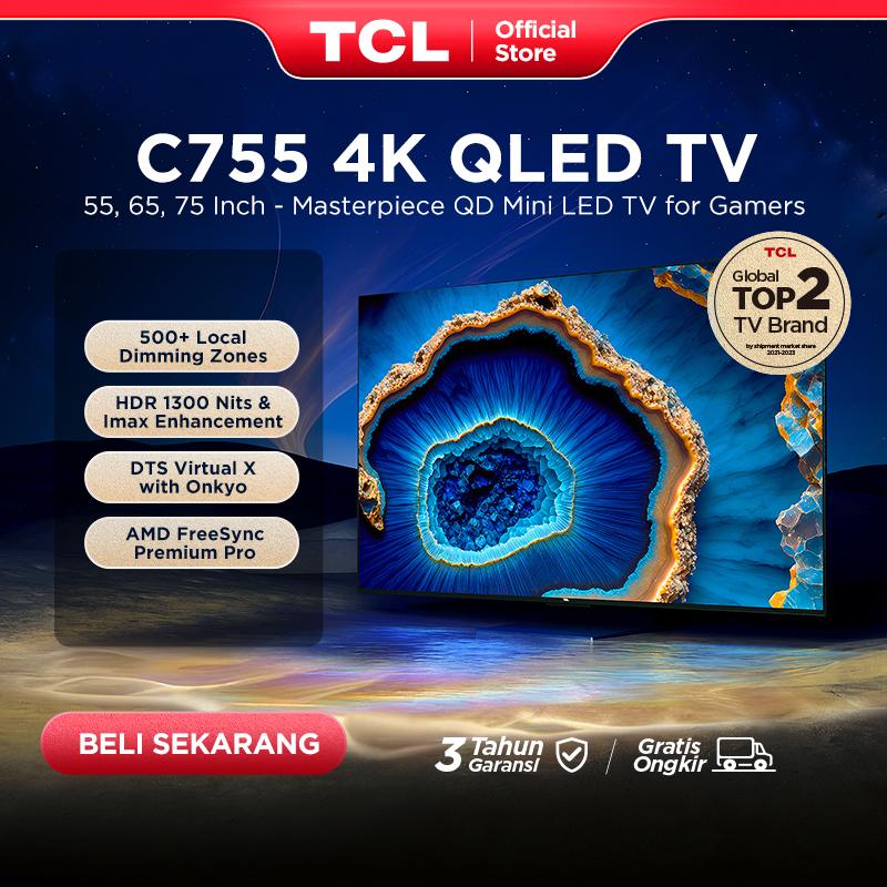 TCL 4K QD-Mini LED C755 - Google TV- HDR 1300 nits - ONKYO - - Shop ...