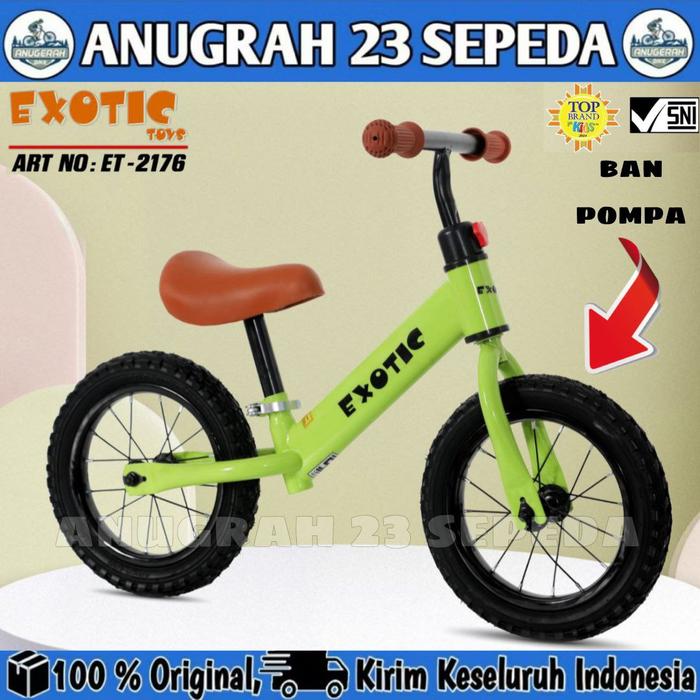 Jual Push Bike Sepeda Keseimbangan Anak EXOTIC ET 2176 Ban Pompa - Pink ...