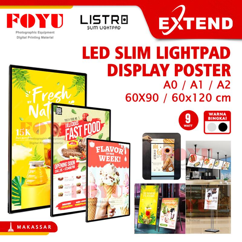 Listro LED Menu Slim Light Pad A2 A1 A0 60x90 60x120 cm Neon Box ...