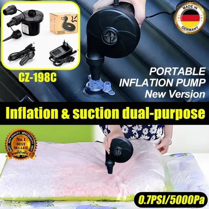 【Inflation & suction】CZ-198C Air pump electric 3 Nozzles vacuum ...