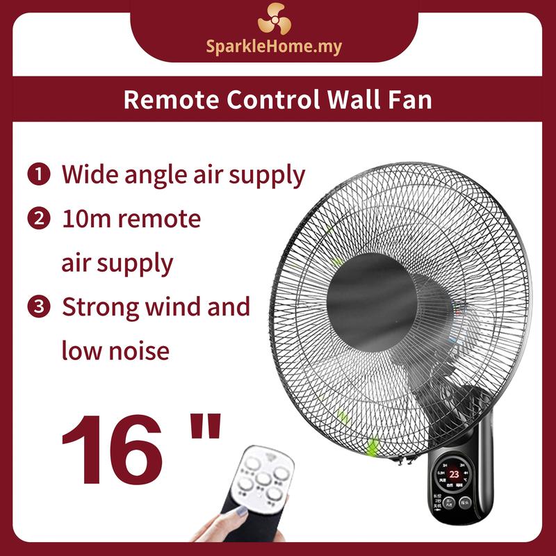 【Ready stock】16 Inch Wall Mounted Fan 3 Speed Manual Household - TikTok ...