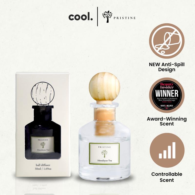 Pristine Himalayan Tea Scent Ball Diffuser - 50ml | Anti-Spill - TikTok ...