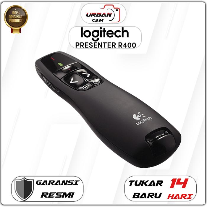 Jual Logitech Wireless Presenter R400 / Logitech R400 Presenter ...