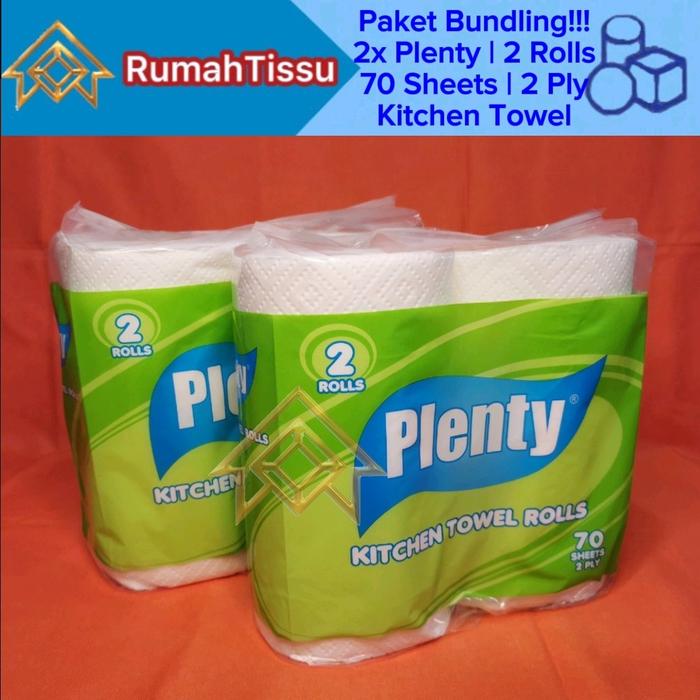 Promo [Paket Bundling 2 Pack] Tisu Plenty Kitchen Towel 2 Rolls 70 ...