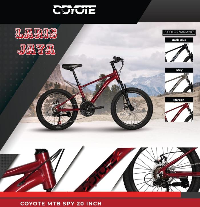 Jual sepeda gunung mtb 20 inch element coyote spy sepeda gunung by ...