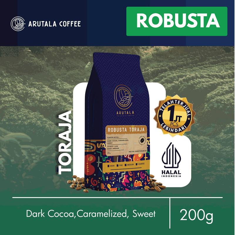 ARUTALA Kopi Toraja Rantebua Robusta Coffee Indonesia 200 gr - Shop ...