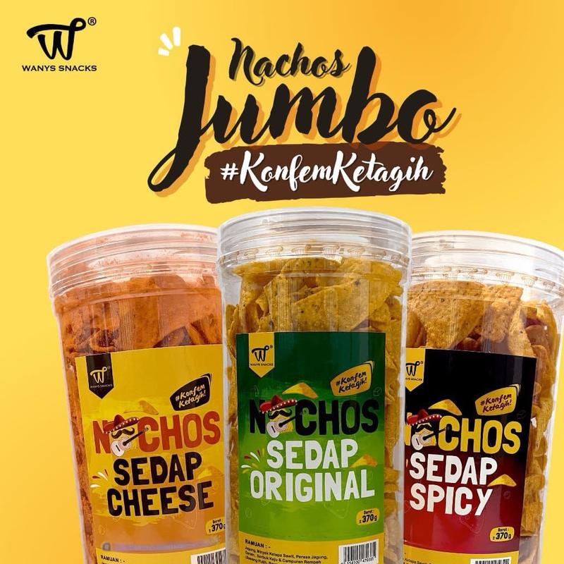 NACHO SEDAP WANYS|ORIGINAL|SPICY| SALTED EGG| CHEESE - TikTok Shop Singapore