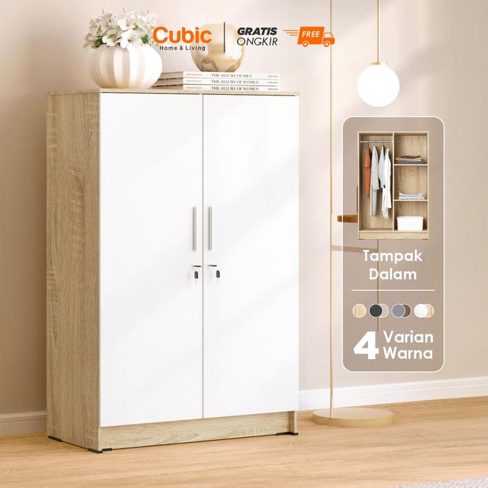 Promo Cubic Lemari Pakaian Anak Minimalis / Almari Baju Kecil 2 Pintu ...