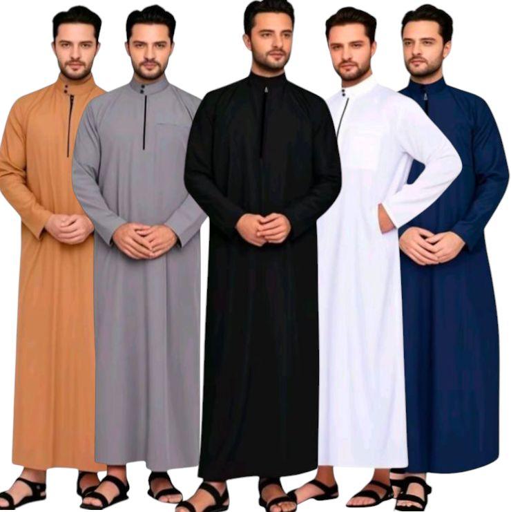 GAMIS PRIA MUSLIM DEWASA TANGAN PANJANG JUBAH MUSLIM POLOS GAMIS - Shop ...