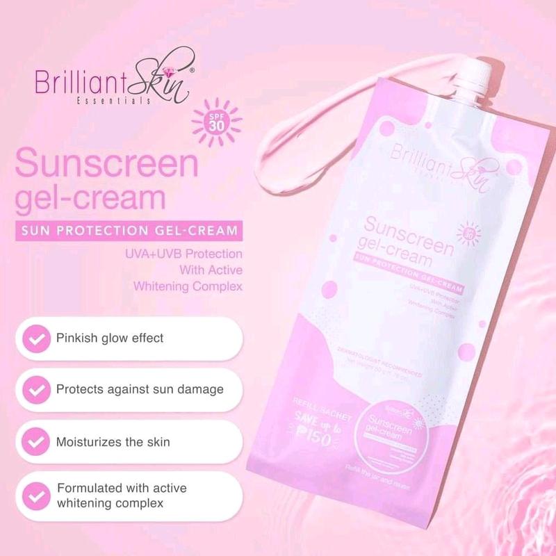 SUNSCREEN PINKISH SPF30 BRILLIANT SUNSCREEN PINK EFFECT PINKISH ...