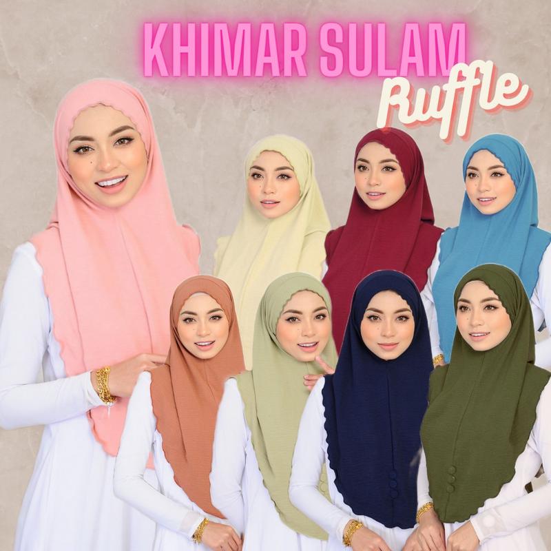 KHIMAR SULAM RUFFLE TALI - TikTok Shop Malaysia