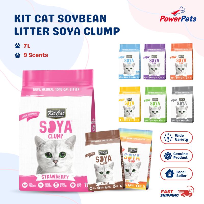 Kit Cat Soybean Litter Soya Clump 7L Strawberry Peach Original - TikTok ...