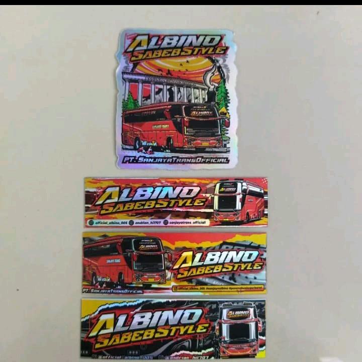 Stiker Bus SANJAYA TRANS ALBINO asli unit - Shop | Tokopedia
