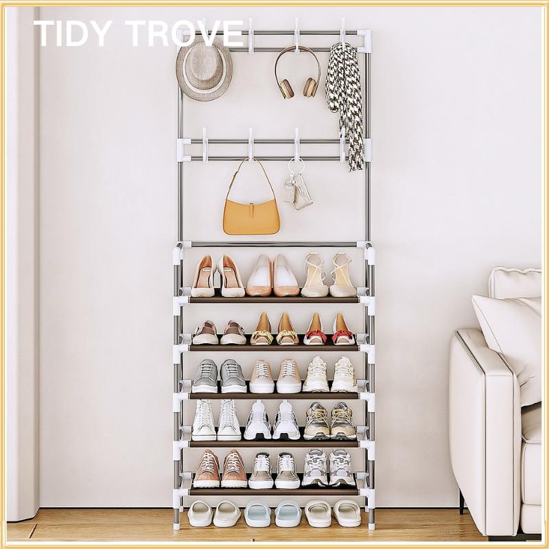 Simple Multifunctional Shoe Rack Organizer Household Shoe Hat - TikTok ...