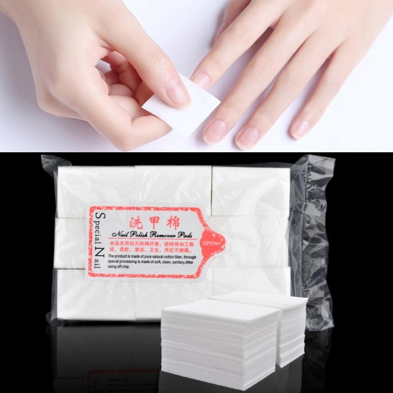 Disposable Nail Cotton Pad Wipe Nail Polish Remover Cotton Pads ...
