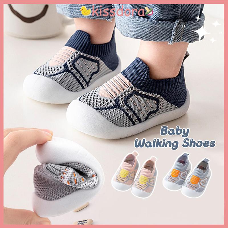 Kissdora Kasut Bayi Anti-slip Baby Shoes Breathable Infant Crib ...