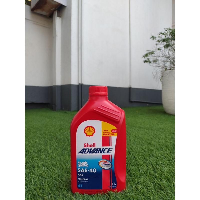 SHELL ADVANCE AX3 SAE-40 MOTOR ENGINE OILS - TikTok Shop Malaysia