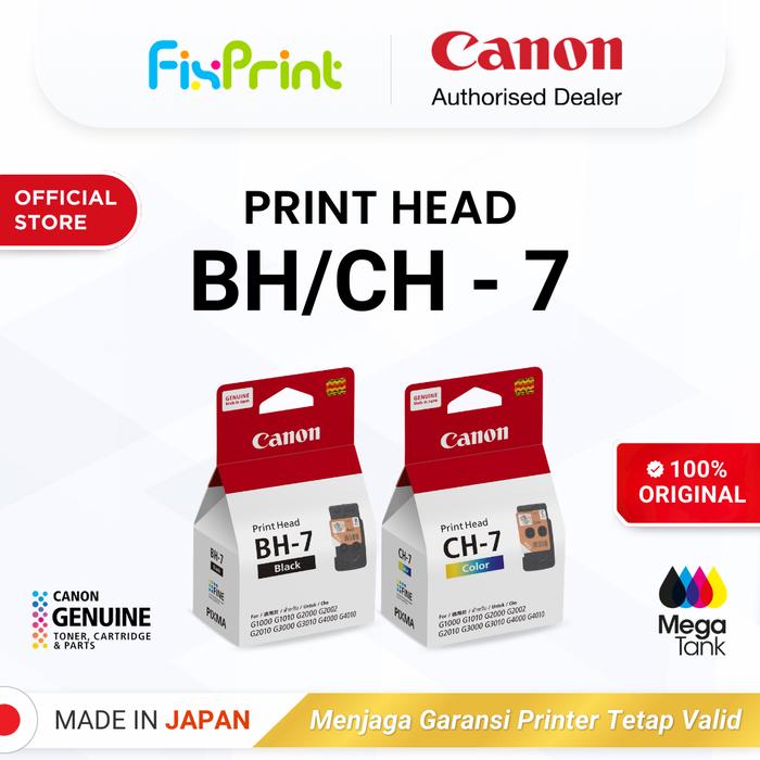 Promo 100% ORIGINAL Print Head Canon BH 7 Black CH 7 Color - Printer ...