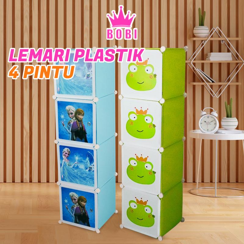 LEMARI PAKAIAN PLASTIK / Variasi Karakter Cartoon / Lemari 4 - Shop ...