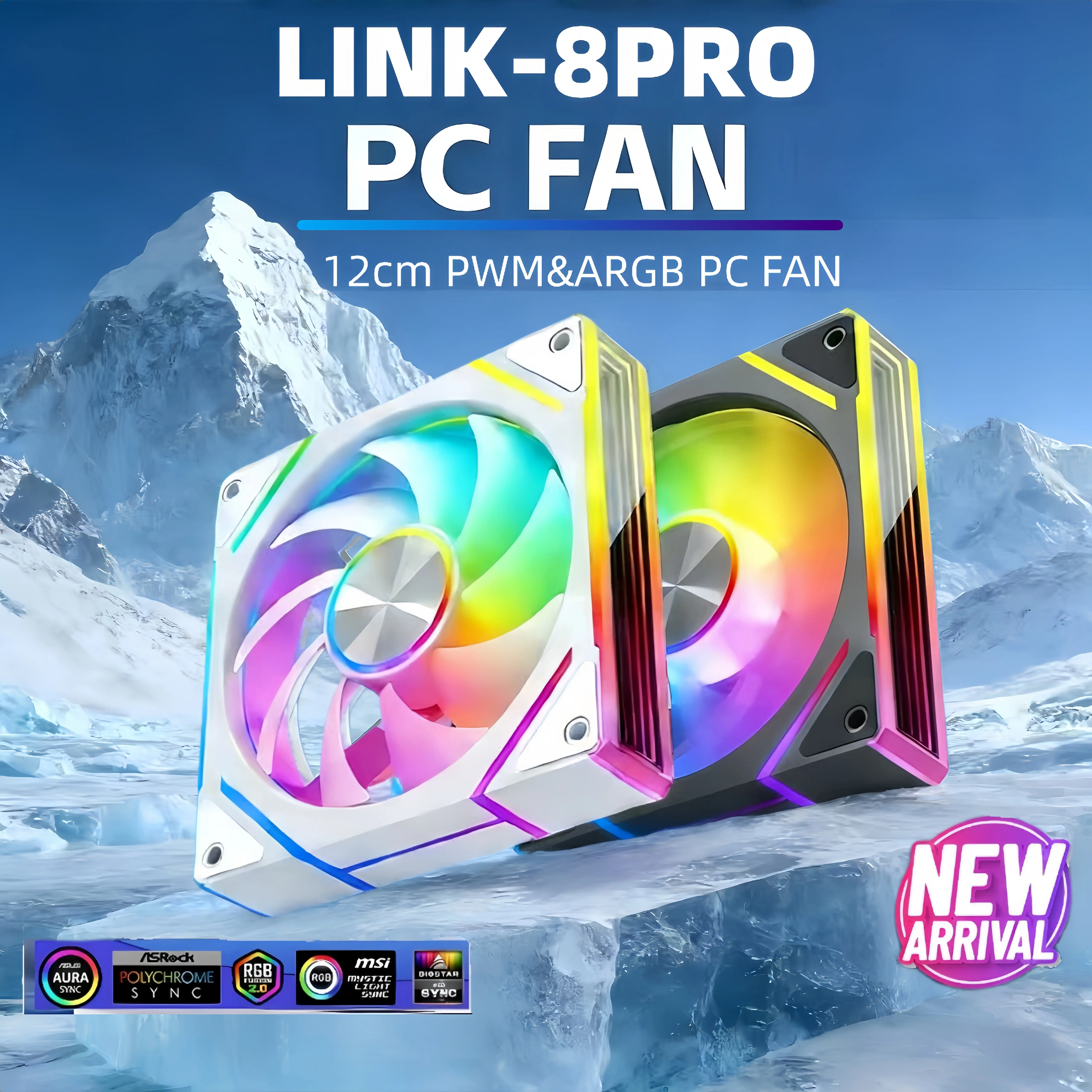 COOLMOON HIFROST PRISM 8 PRO ARGB PWM FAN CASE 12CM - Shop | Tokopedia