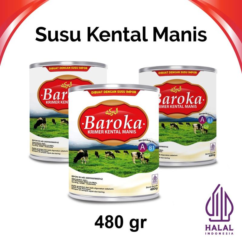 BAROKA Krimer Kental Manis 480gr - Susu Kental Manis - Dairy - Shop ...