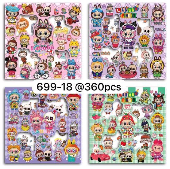 Stiker motif labubu viral 1 box isi 100pcs mix random Stationery - Shop ...