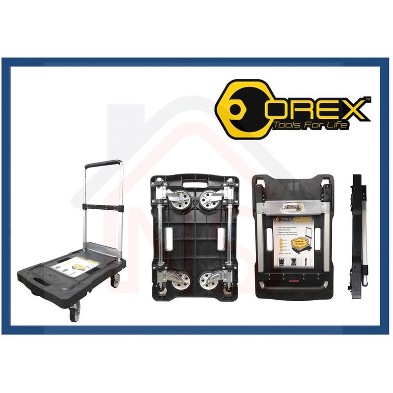 OREX Plastic Portable Foldable Trolley 180kg Capacity - TikTok Shop ...