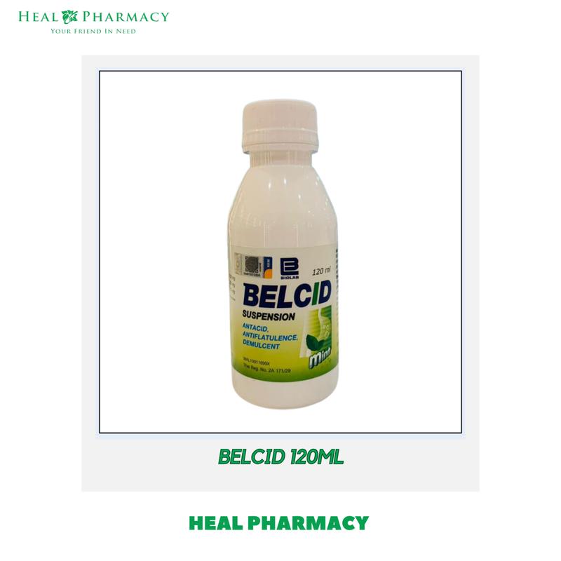 Belcid suspension 120ml antacid antiflatulence demulcent -- gastric ...